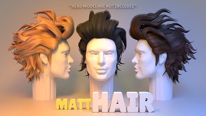 Matt Hair 3D model | CGTrader