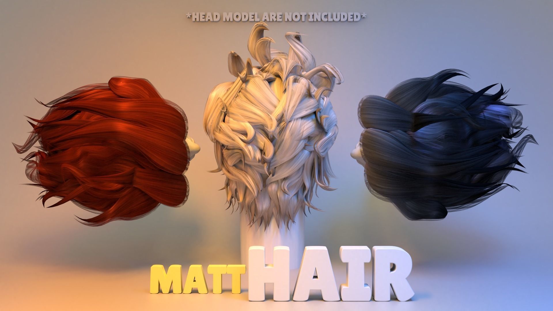 Matt Hair 3D model | CGTrader