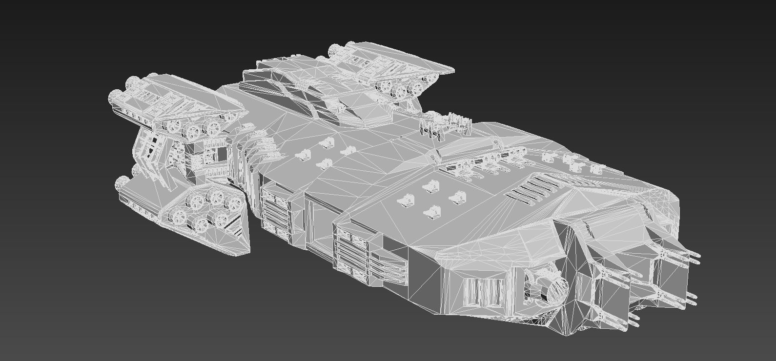 The spaceship Dreadnought 3D model 3D model | CGTrader