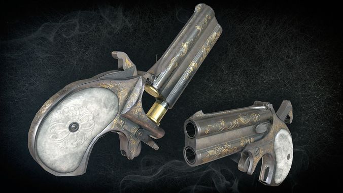 3D model Remington Derringer VR / AR / low-poly | CGTrader