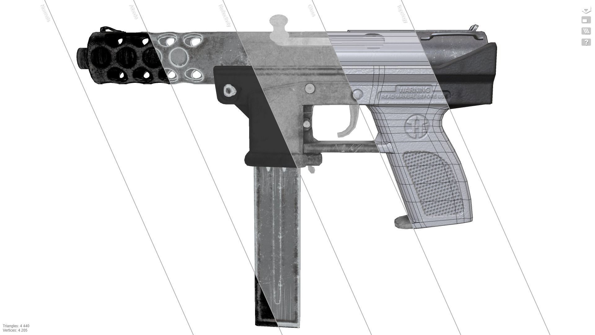 3D model Intratec Tec 9 VR / AR / low-poly | CGTrader