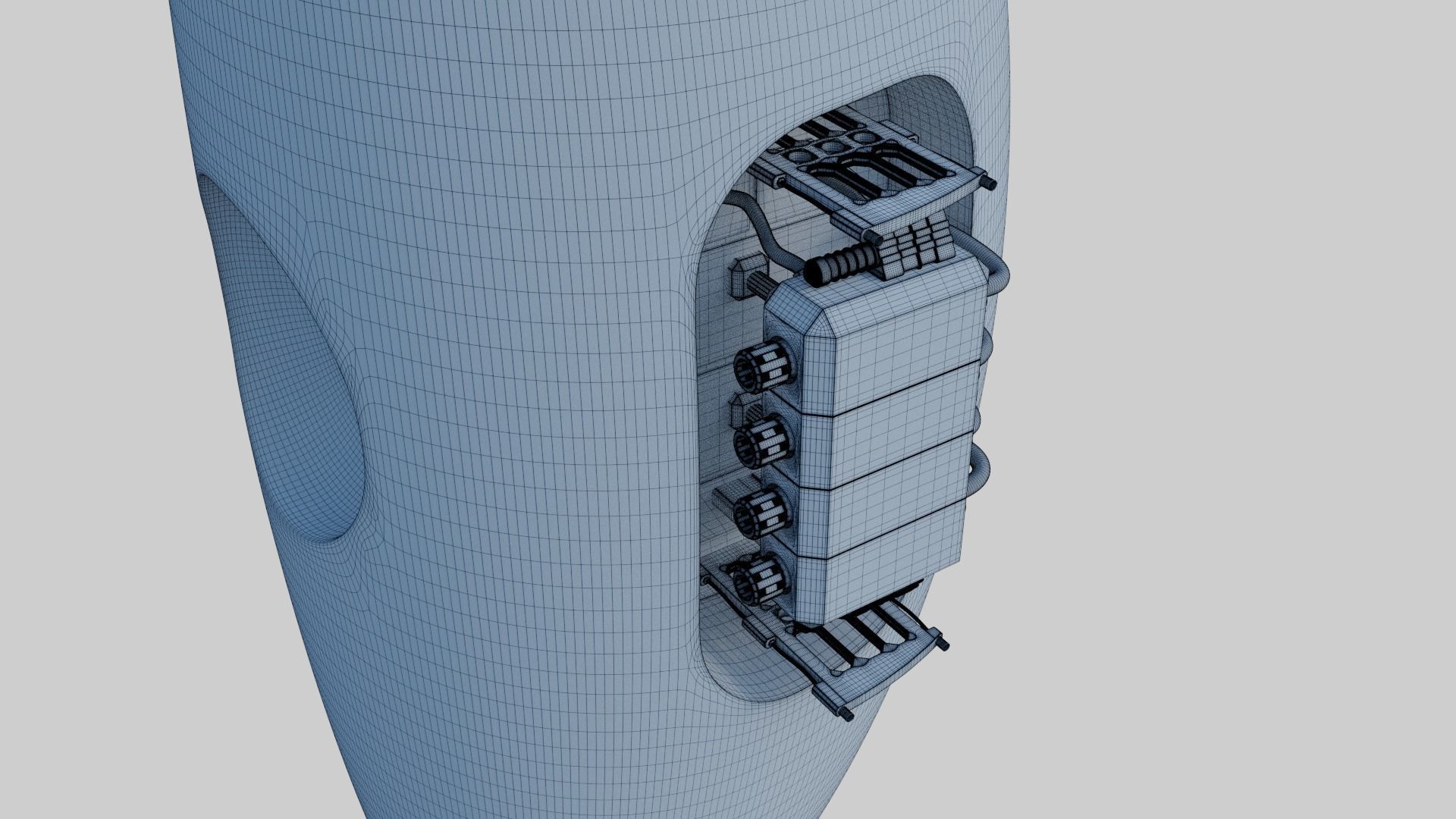 Military space bot 3D model rigged | CGTrader