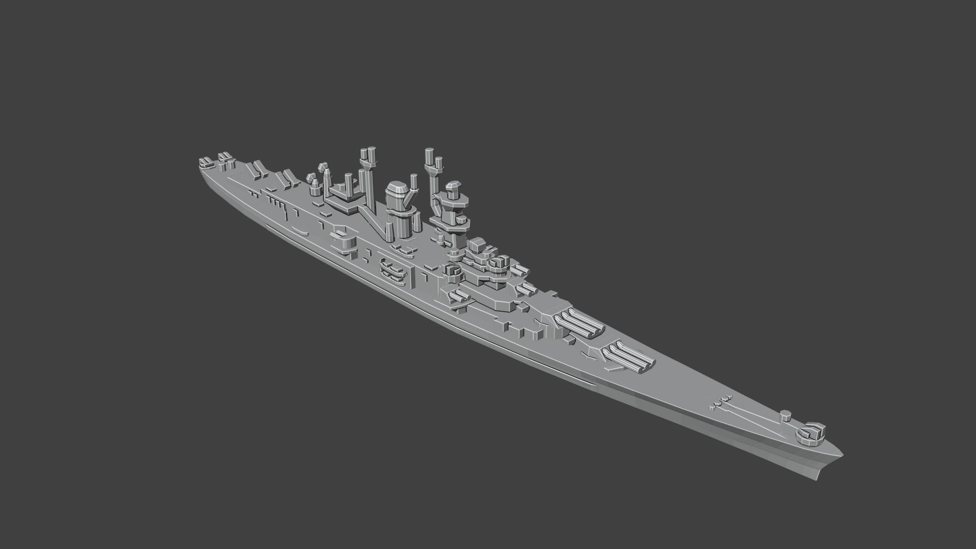 US Alaska Class Cruiser Warship 3D model 3D printable | CGTrader
