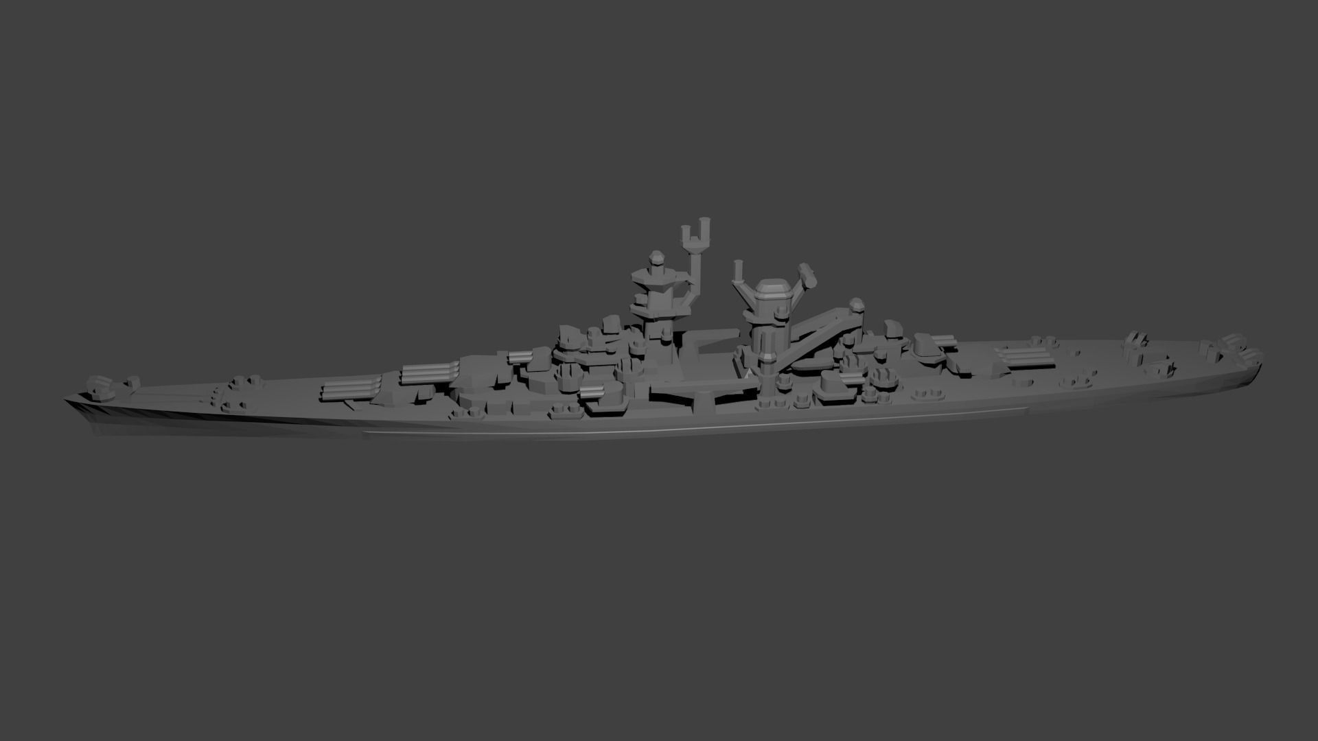 US Alaska Class Cruiser Warship 3D model 3D printable | CGTrader