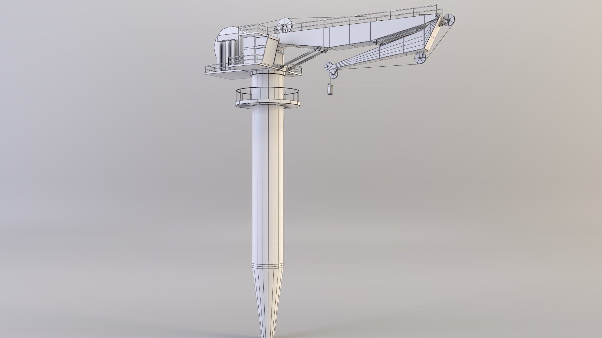 3D model Ship cranes VR / AR / low-poly | CGTrader
