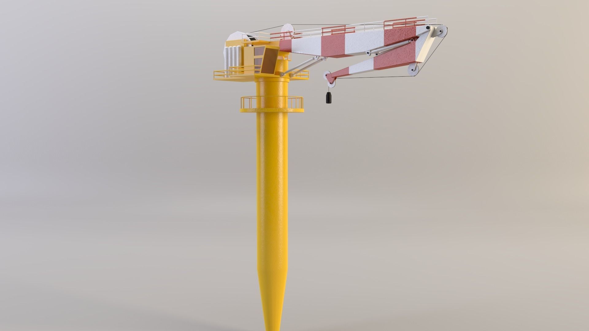 3D model Ship cranes VR / AR / low-poly | CGTrader