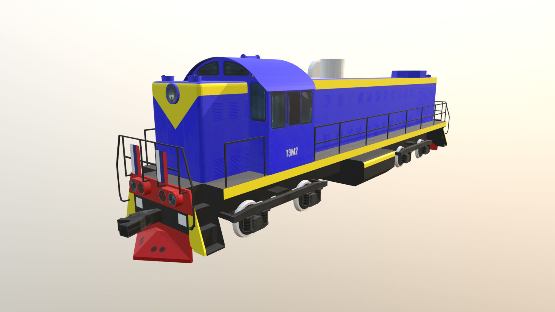 3D model Shunting locomotive TEM2 VR / AR / low-poly | CGTrader