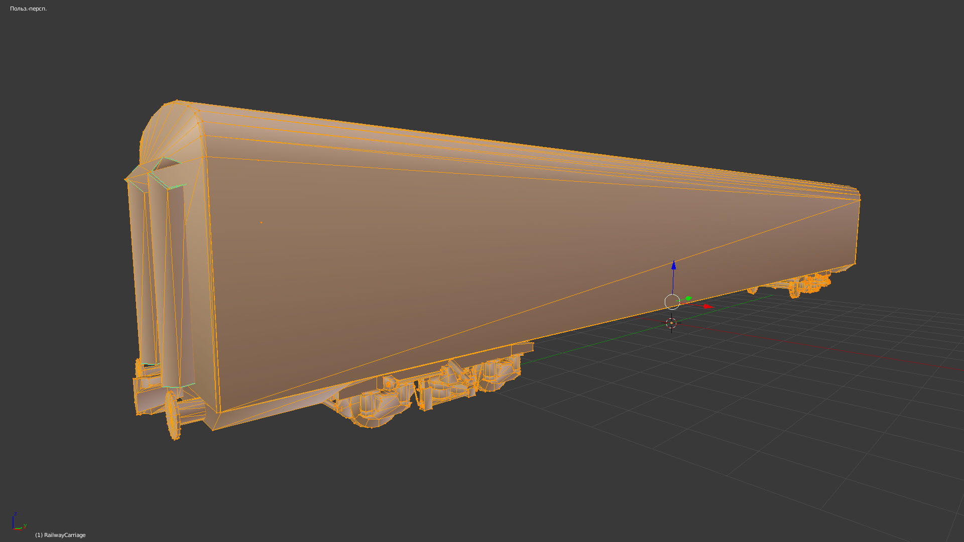 3D model Railway Carriage RZD 61-817 VR / AR / low-poly | CGTrader