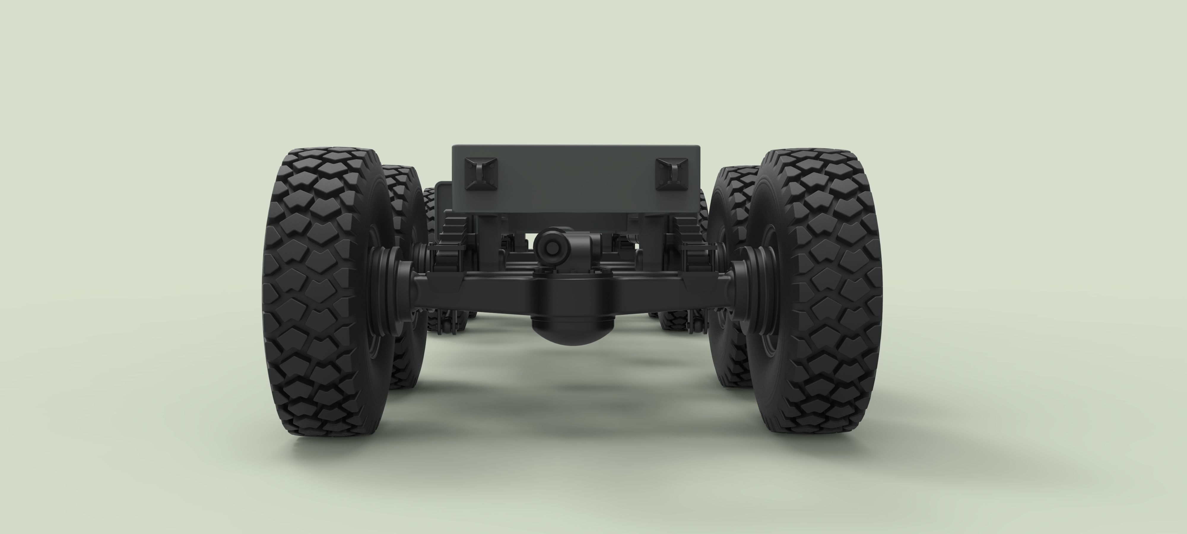 Chassis 8x8 for truck 3D model | CGTrader