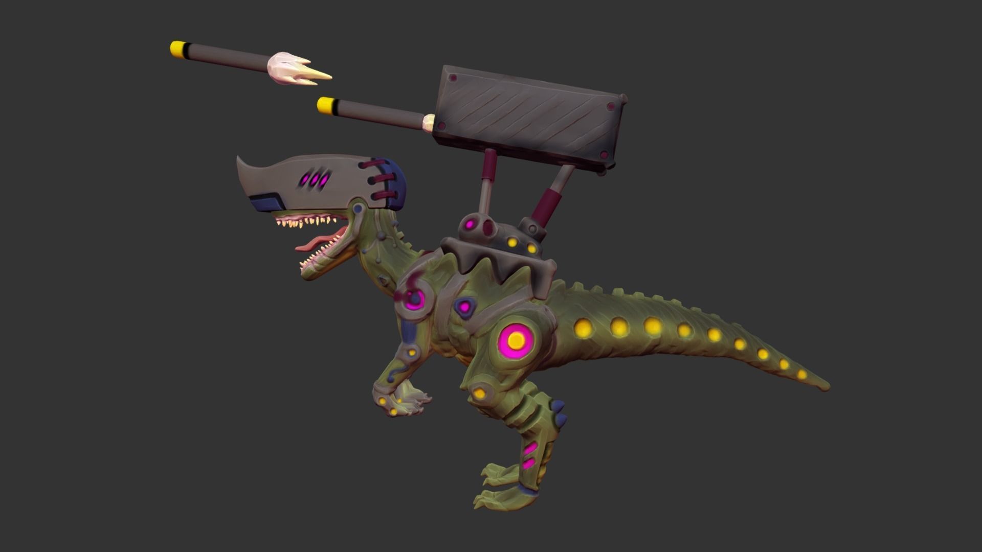 Cyber Dino 3D model | CGTrader
