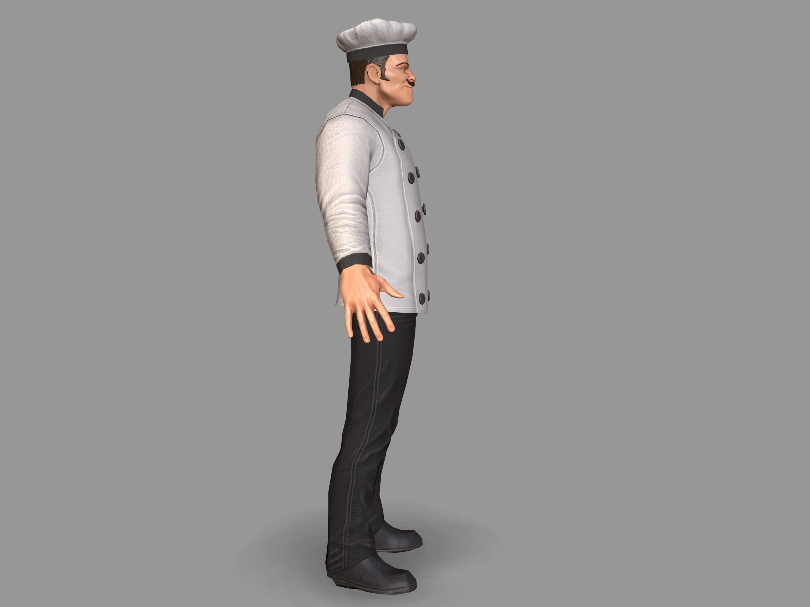 3D model Kitchen Chef VR / AR / low-poly | CGTrader
