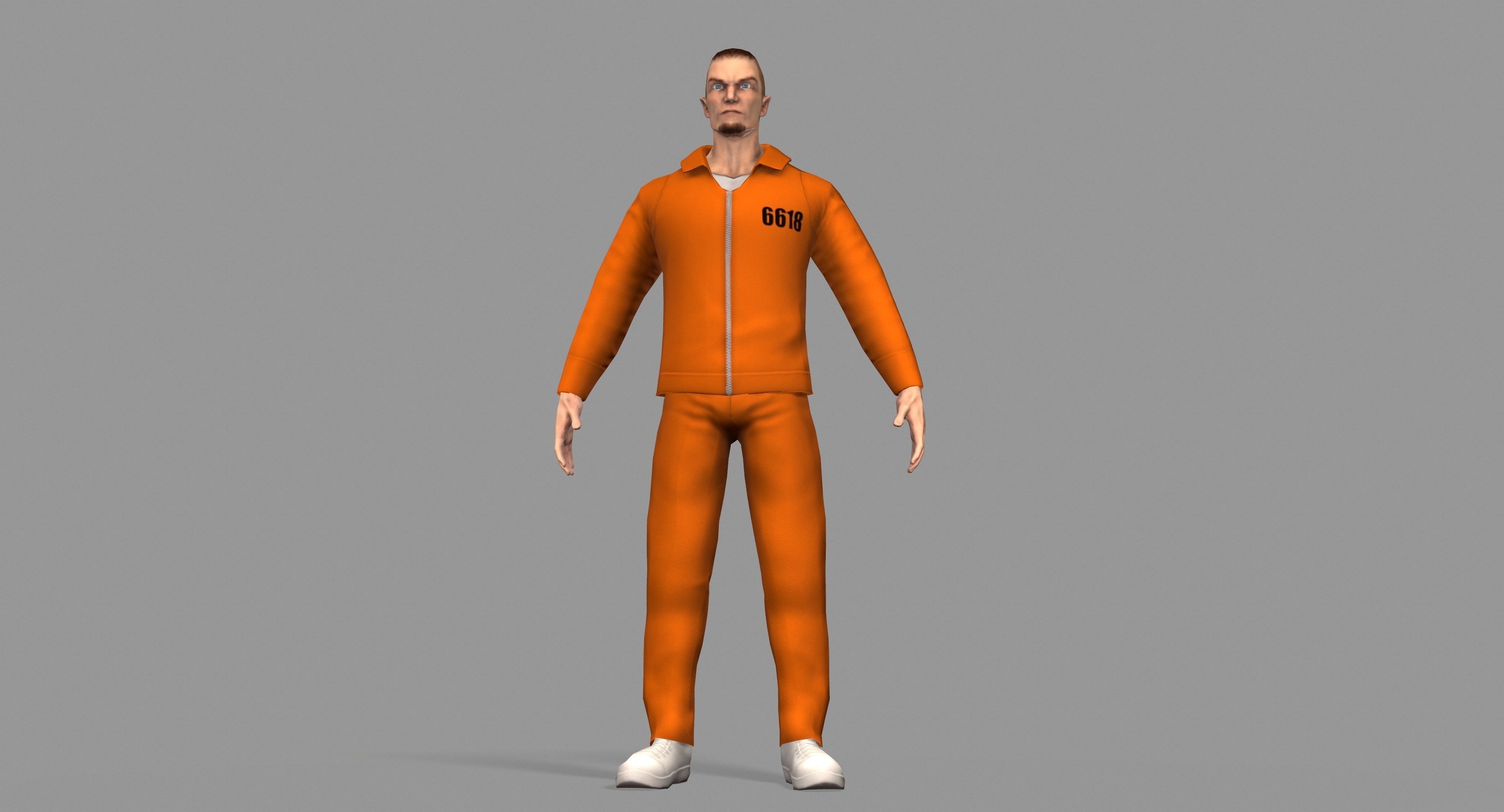 3D model Prisoner VR / AR / low-poly | CGTrader
