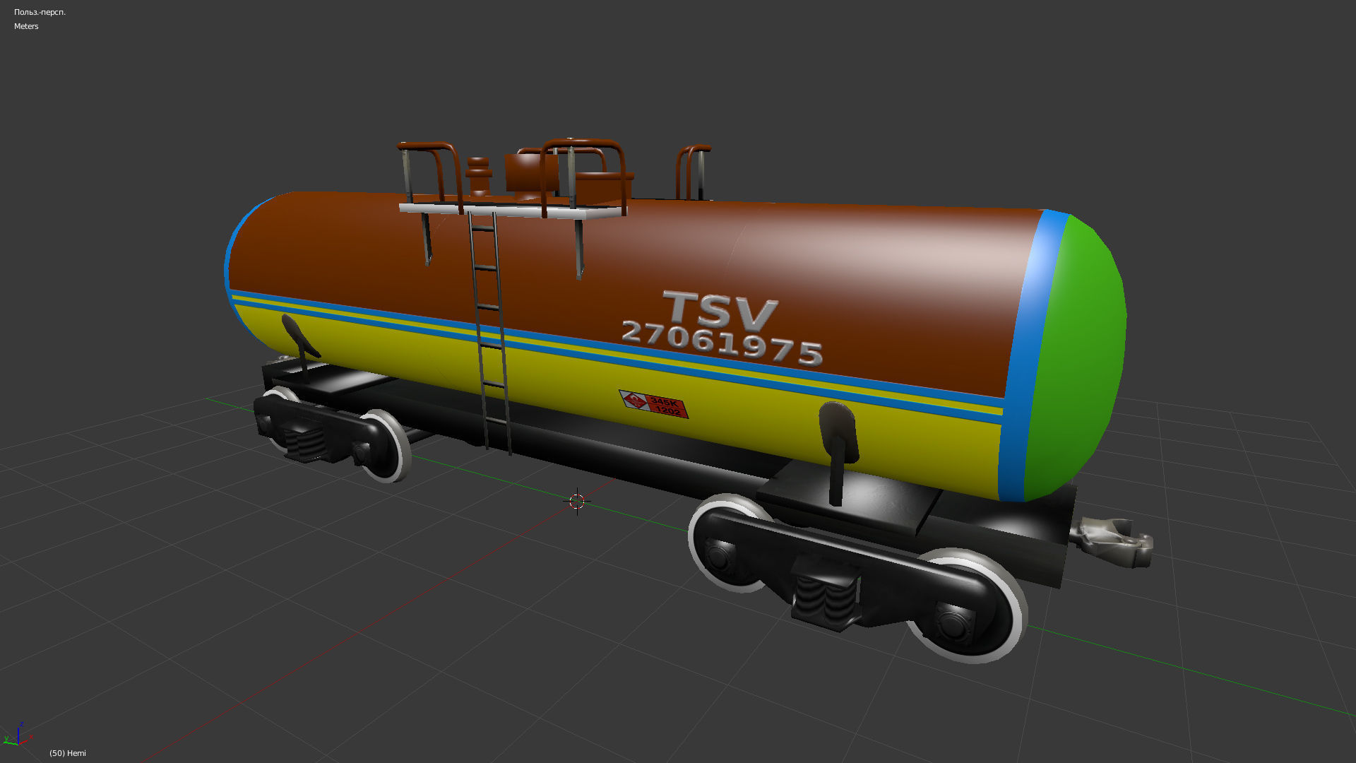 3D model Rail tank car TSV VR / AR / low-poly | CGTrader