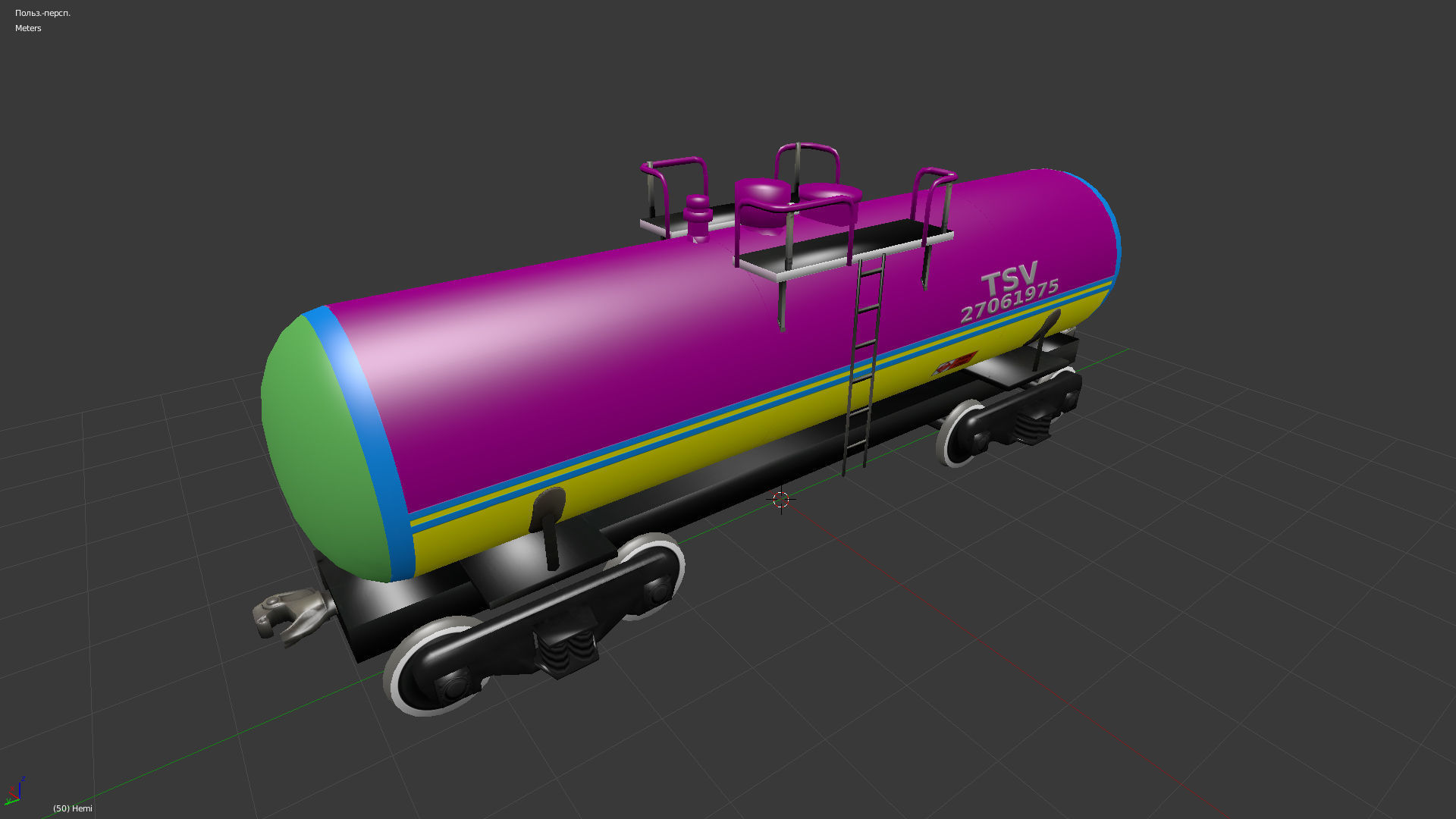 3D model Rail tank car TSV VR / AR / low-poly | CGTrader
