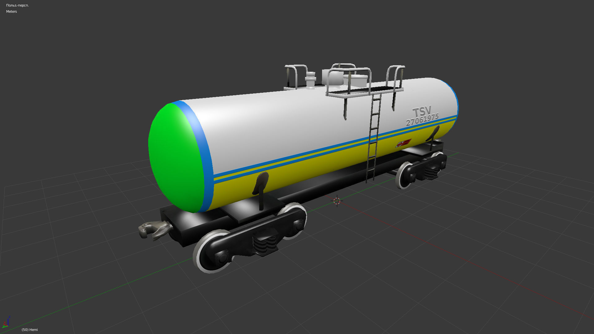 3D model Rail tank car TSV VR / AR / low-poly | CGTrader