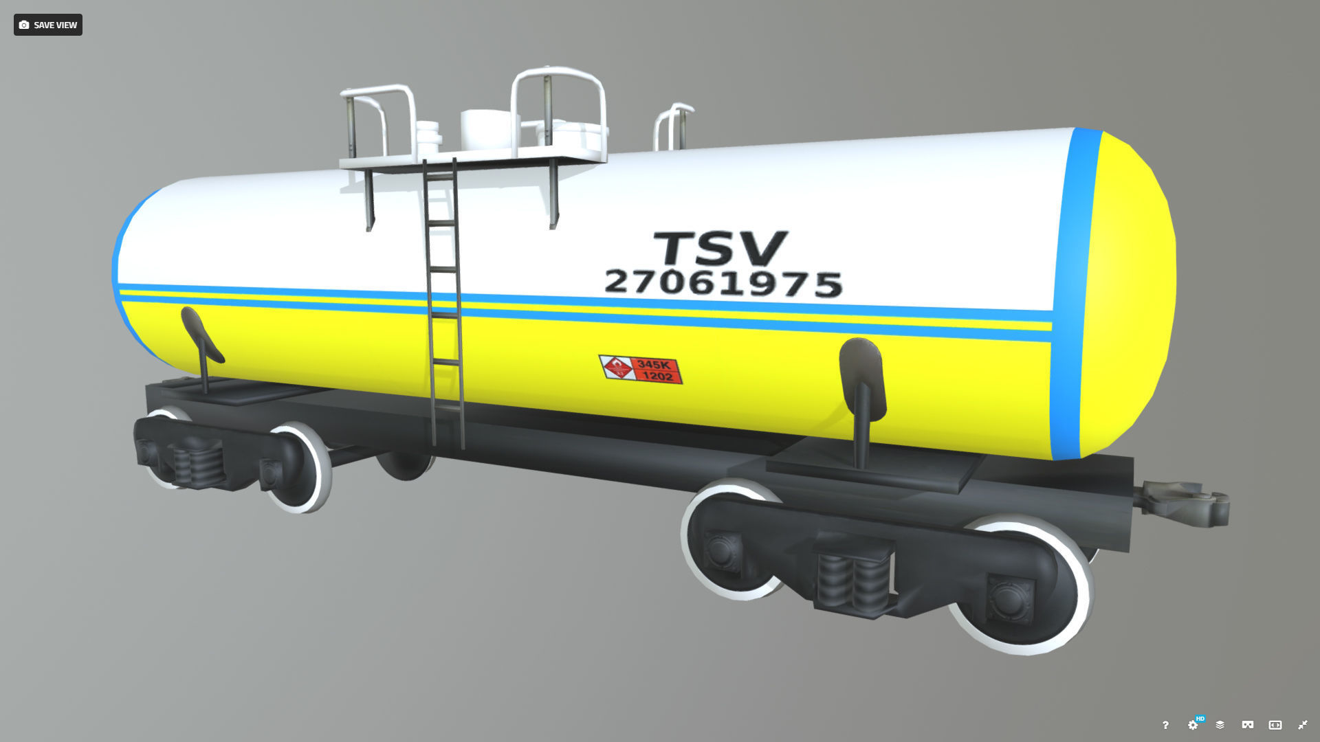 3D model Rail tank car TSV VR / AR / low-poly | CGTrader