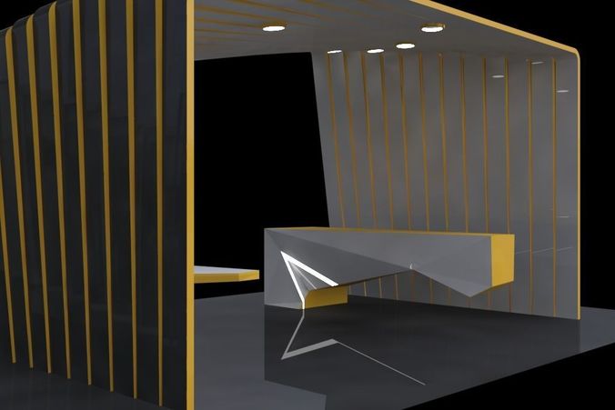 Stand Line free 3D model | CGTrader