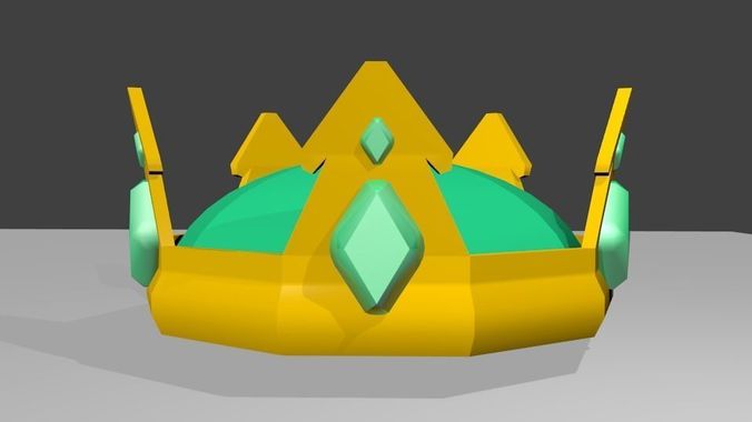3D model Gold Fantasy Crown VR / AR / low-poly | CGTrader