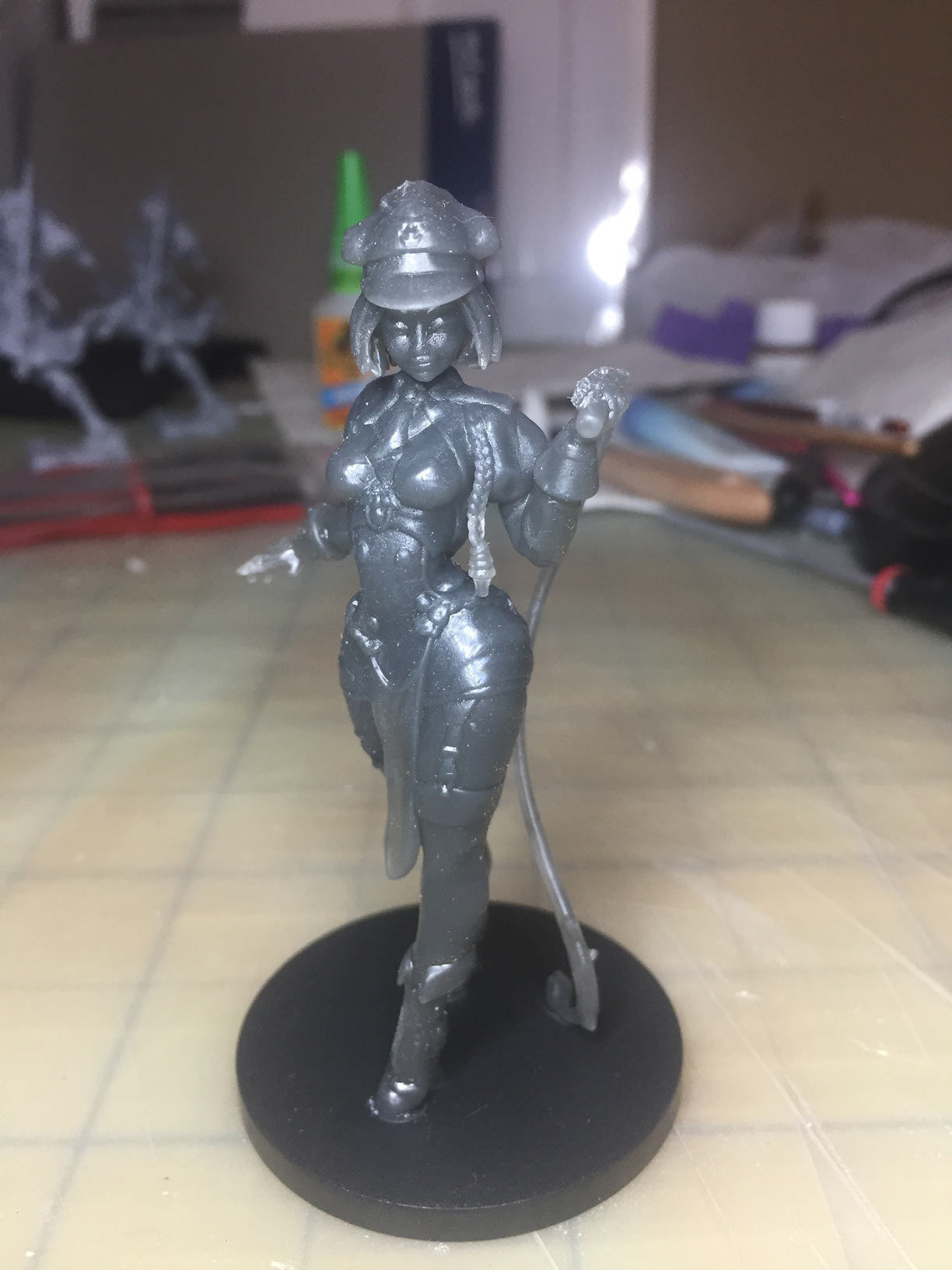 Guard with Whip Pinup 3D model 3D printable | CGTrader