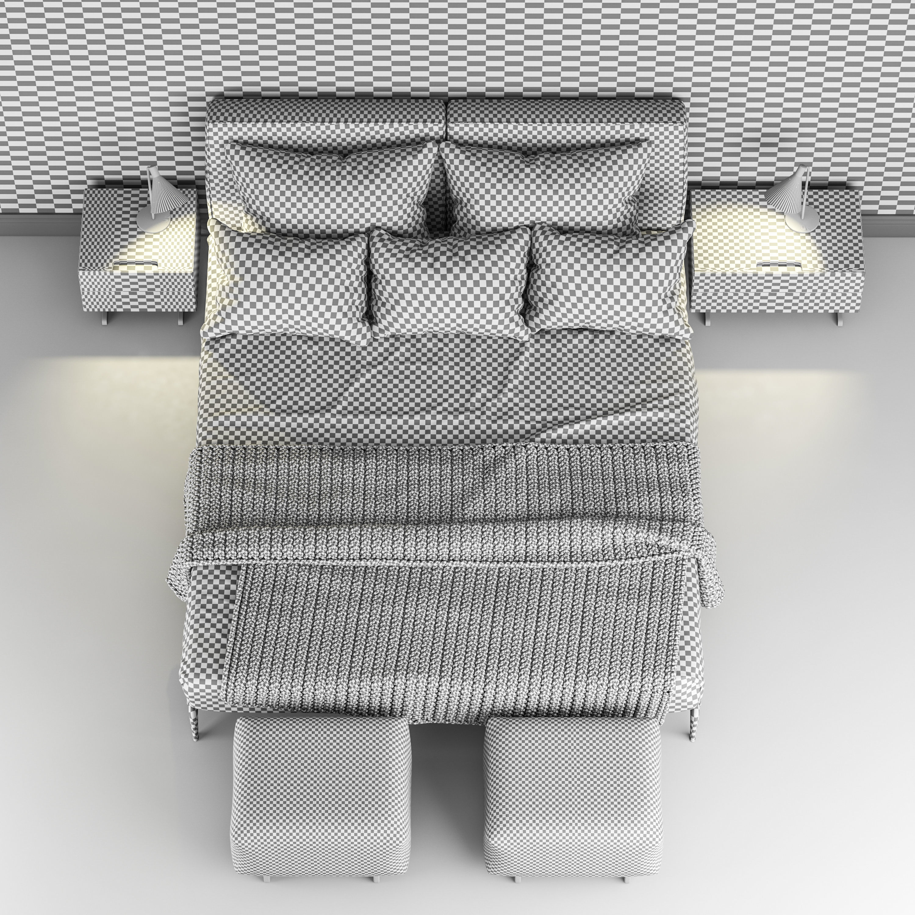 Flexform Adda bed 3D model | CGTrader