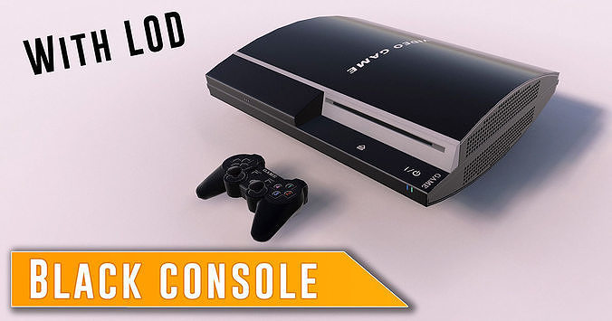 Black gaming console with LOD free VR / AR / low-poly 3D model | CGTrader