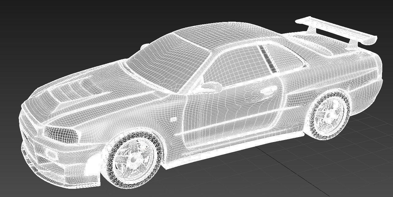 Nissan Skyline GT-R R34 3D model | CGTrader