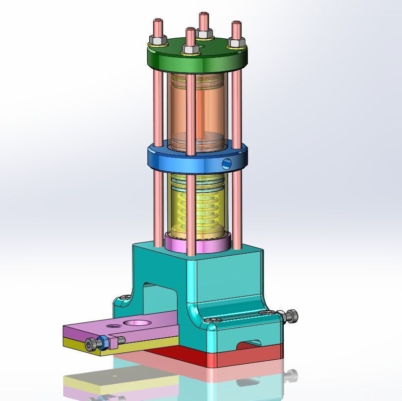 Presser mechanical device free 3D model | CGTrader