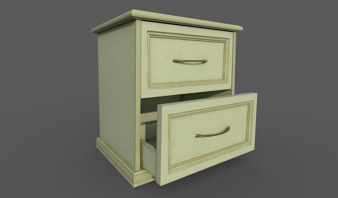 Bedside table 3D model | CGTrader