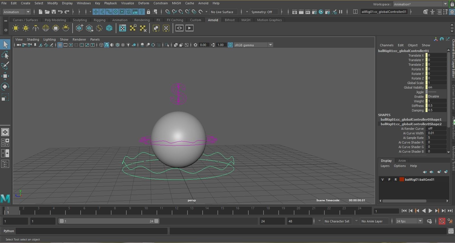 Rigged Ball free VR / AR / low-poly 3D model rigged | CGTrader