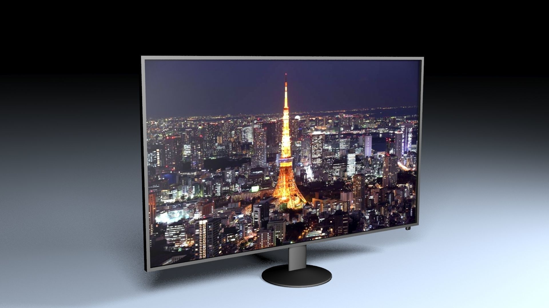 3D model flat screen tv VR / AR / low-poly | CGTrader