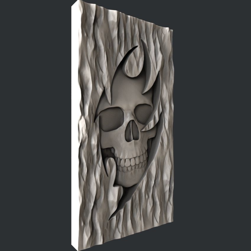 3d STL models for CNC skull 3D model | CGTrader