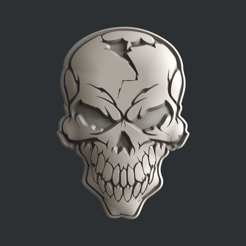 3d STL models for CNC set skulls 3D model | CGTrader