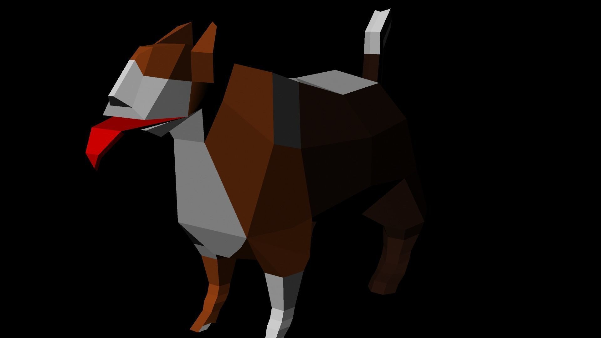 3D Low-Poly dog | CGTrader