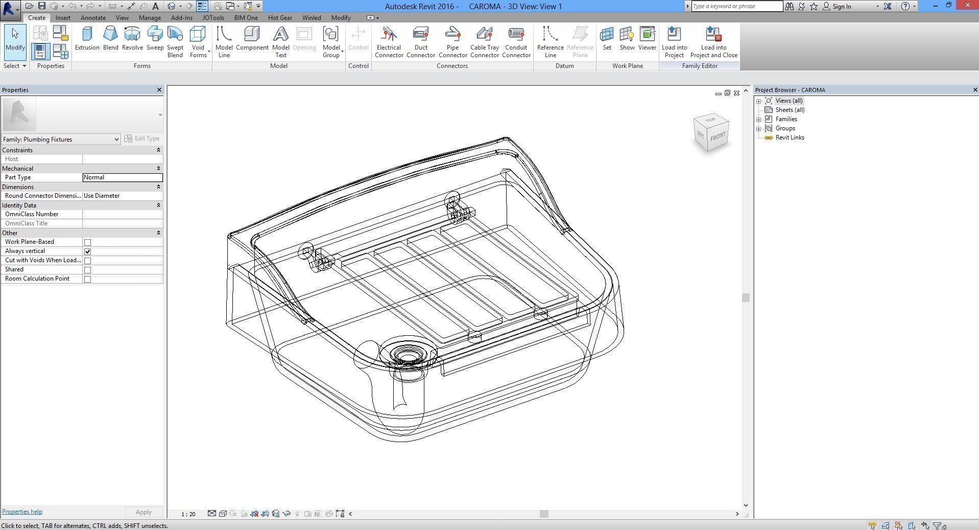 Revit Family Janitor Sink 3D model | CGTrader