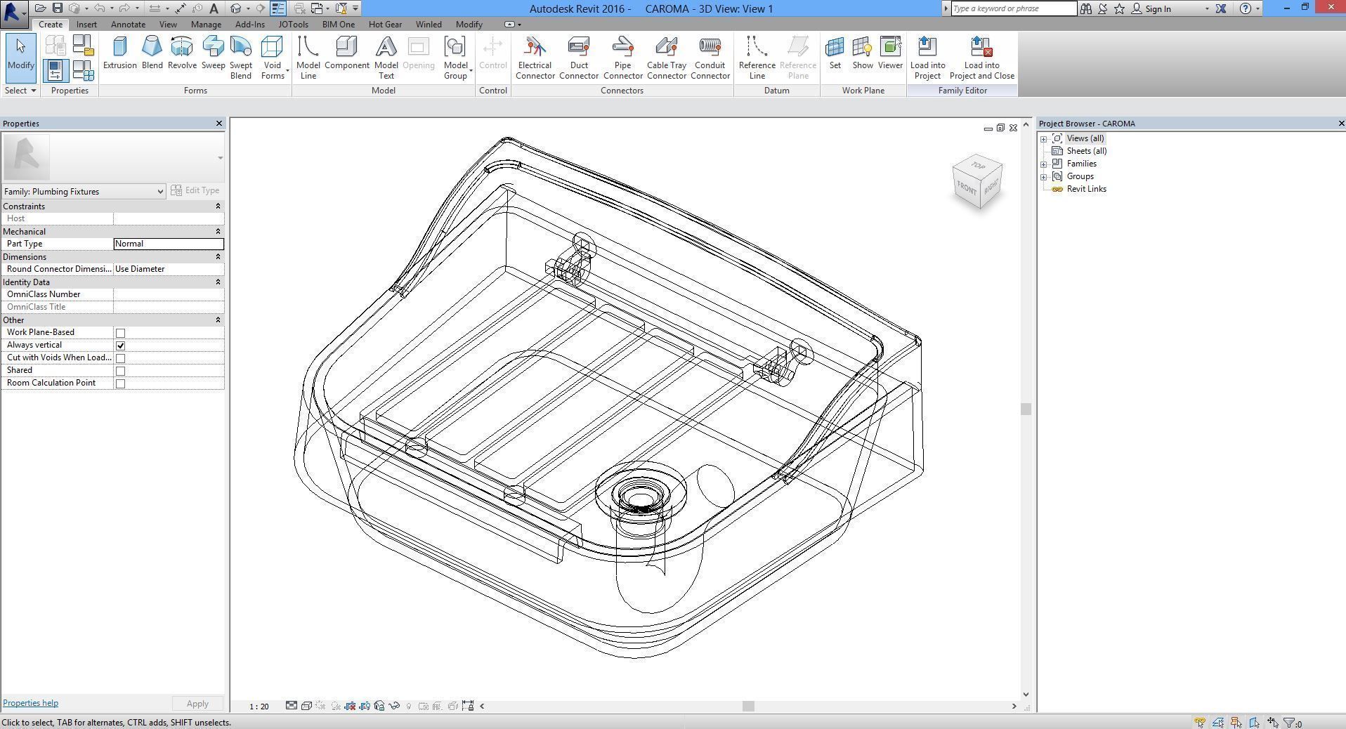 Revit Family Janitor Sink 3D model | CGTrader