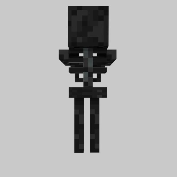 3D model MINECRAFT WITHER SKELETON VR / AR / low-poly | CGTrader