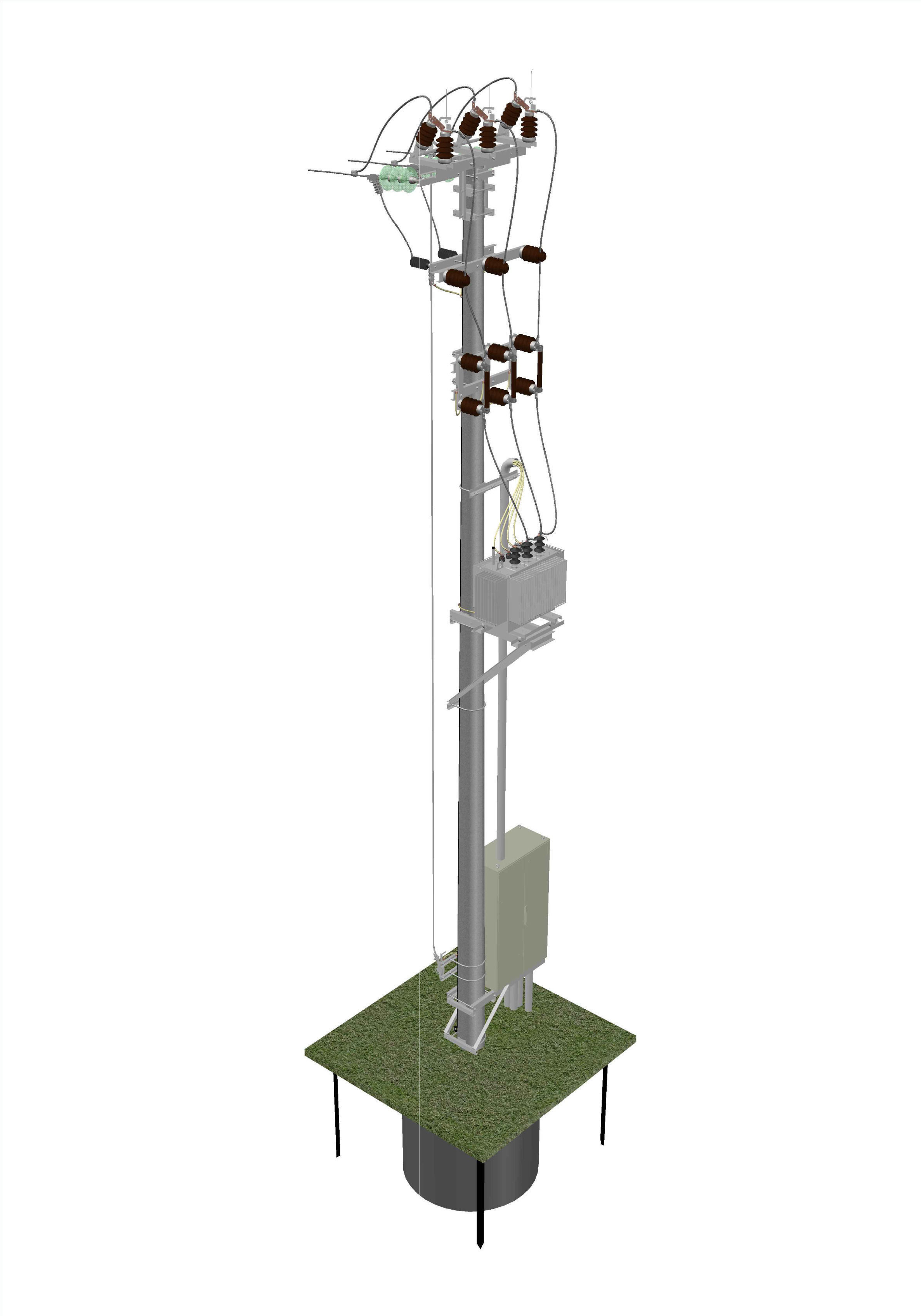 952 concrete pillar transformer station free 3D model | CGTrader