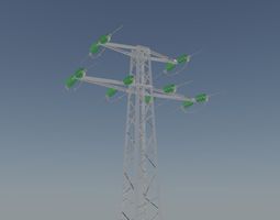 Free Power line 3D Models | CGTrader