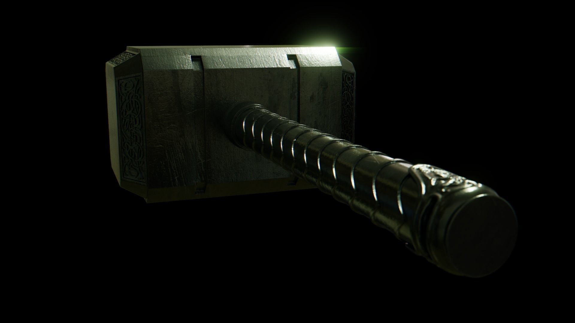Thor Mjolnir free 3D model | CGTrader