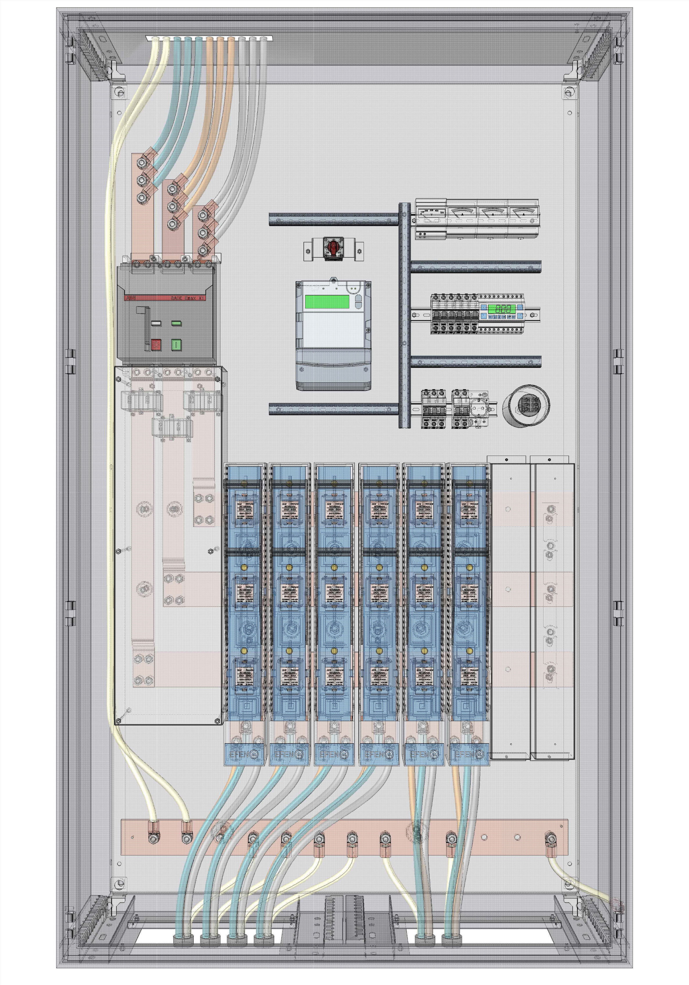 Low voltage main distribution board free 3D model | CGTrader