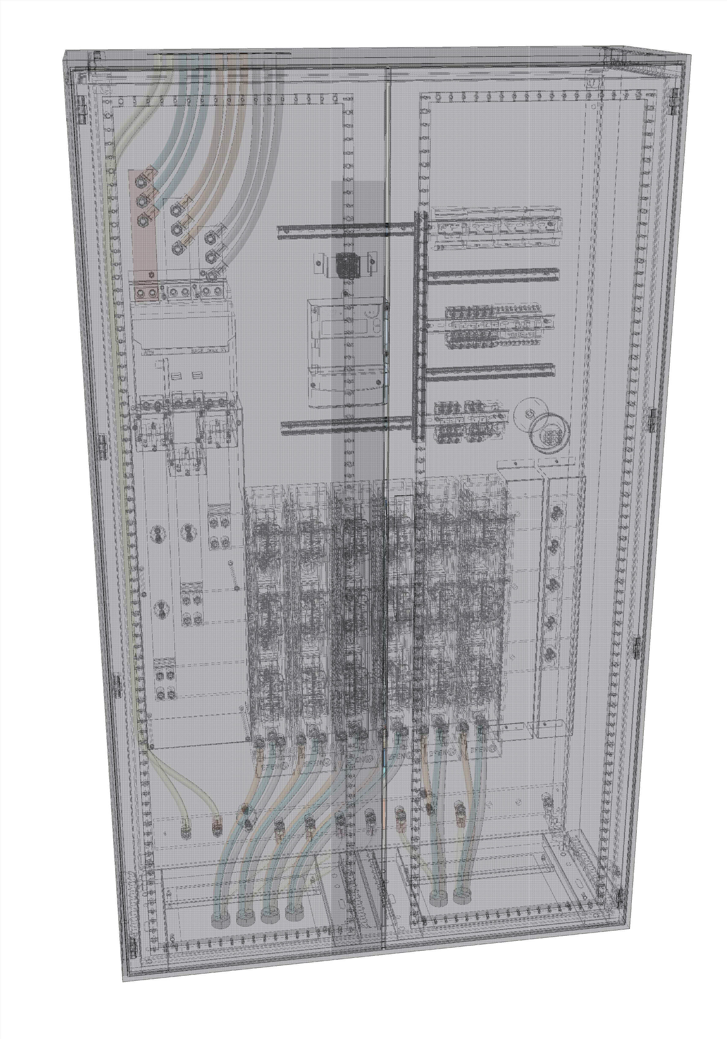 Low voltage main distribution board free 3D model | CGTrader