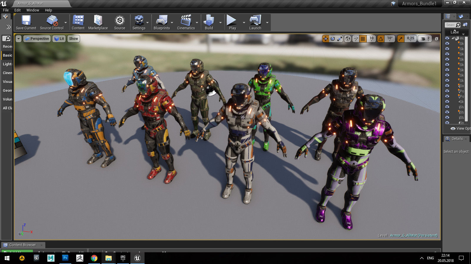 3D model Armors Full Pack VR / AR / low-poly rigged animated | CGTrader