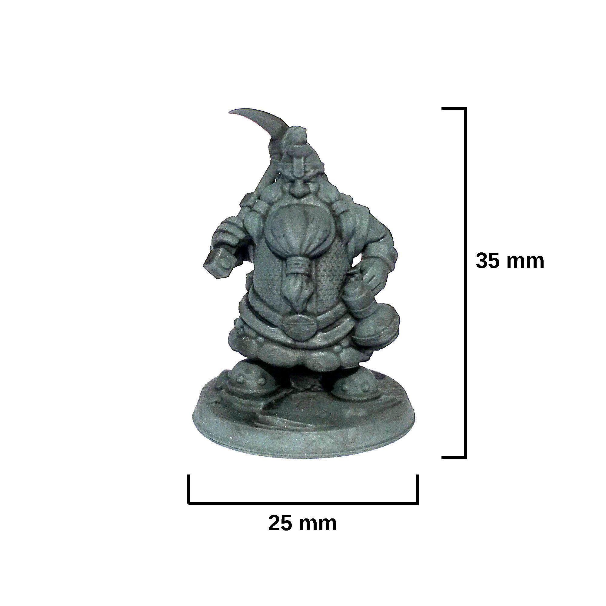 Dwarf miner 3D model 3D printable | CGTrader
