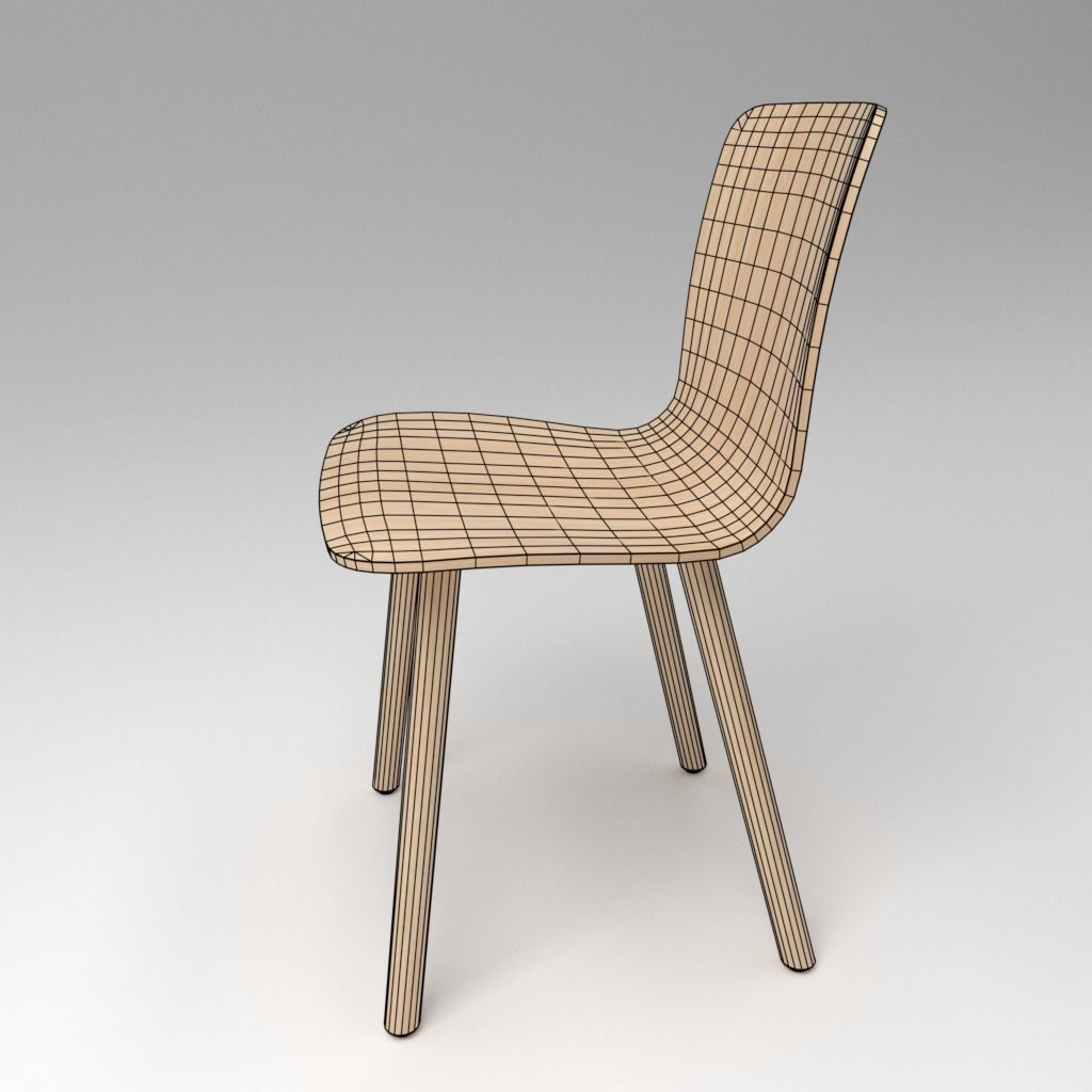 Vitra HAL Ply Wood Blender Cycles 3D model | CGTrader