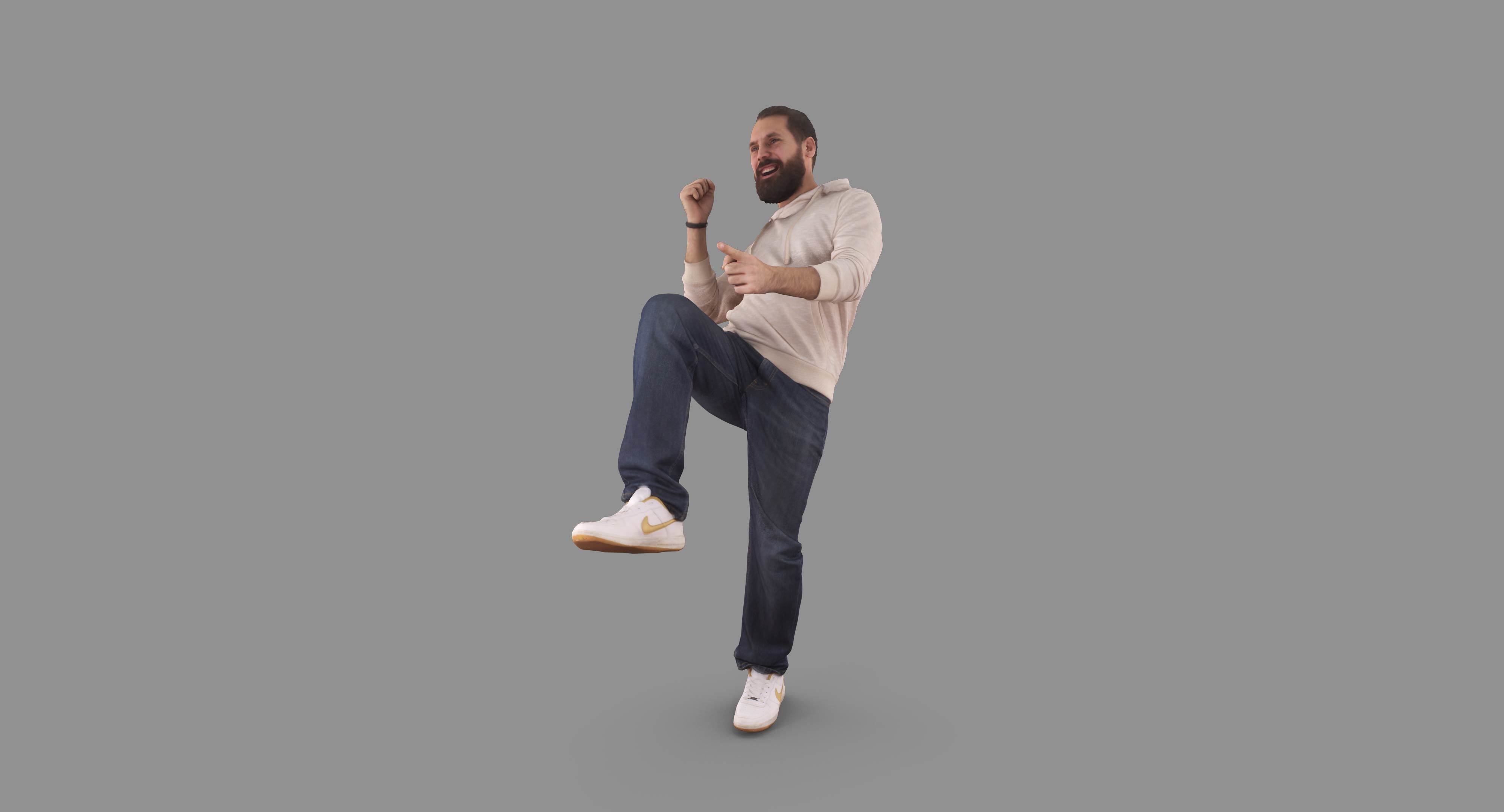 3D model Beard Fan Man VR / AR / low-poly | CGTrader