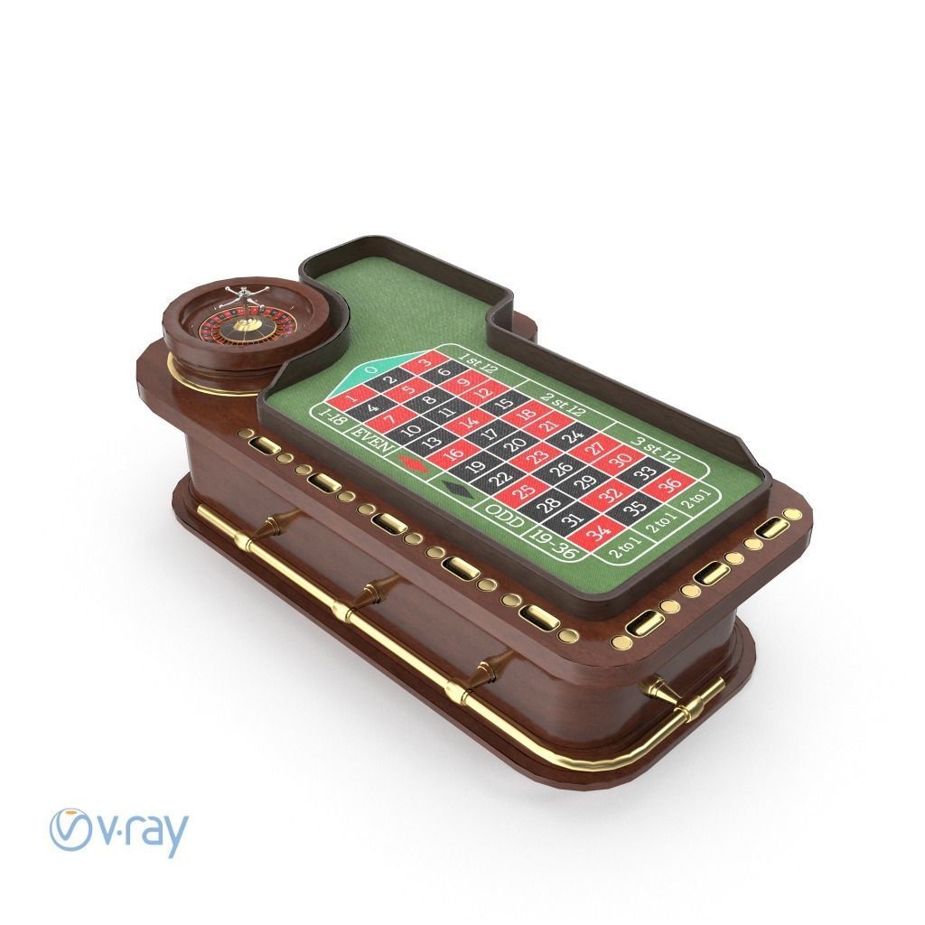 3D model Casino Roulette Game Table VR / AR / low-poly | CGTrader