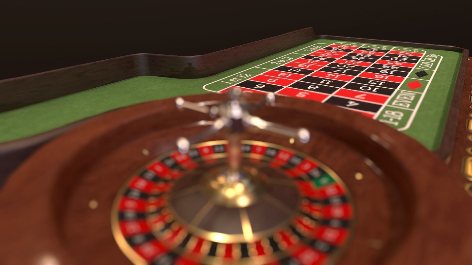 3D model Casino Roulette Game Table VR / AR / low-poly | CGTrader