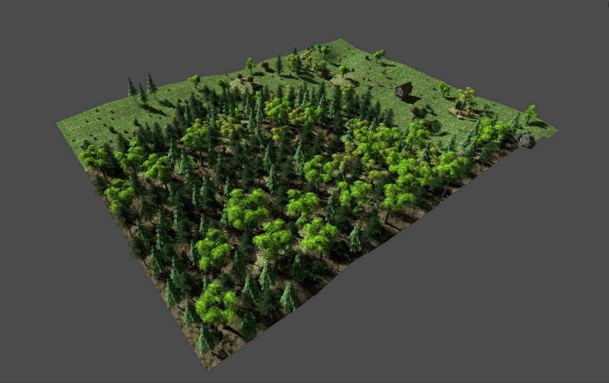 3D model low poly forest landscape | CGTrader