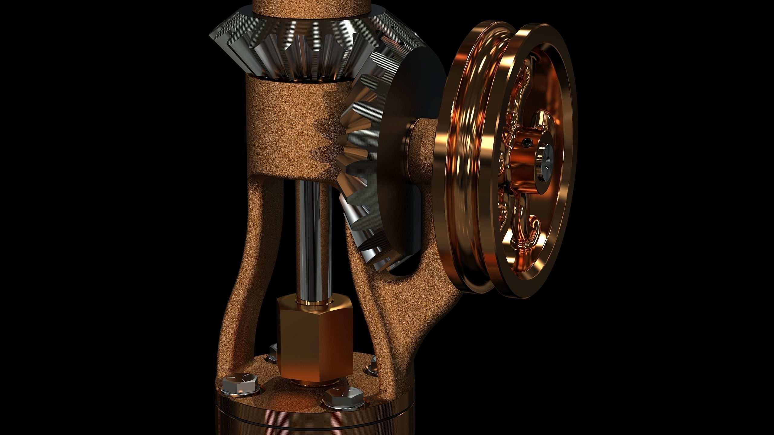 Flyball Governor - Centrifugal Governor free 3D model | CGTrader