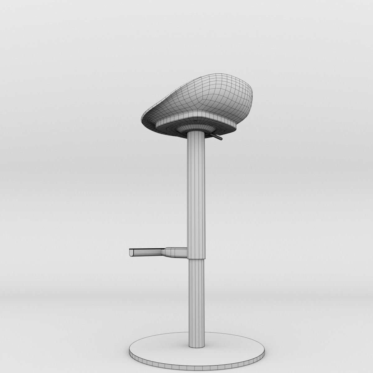 Yan-Inge Bar Stool Chair Blender Cycles 3D model | CGTrader